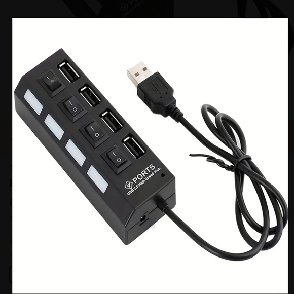 vvia | Other | Usb 4 Port Cable Hub 3 Multiports For Connecting Other Devices For Sh | Poshmark